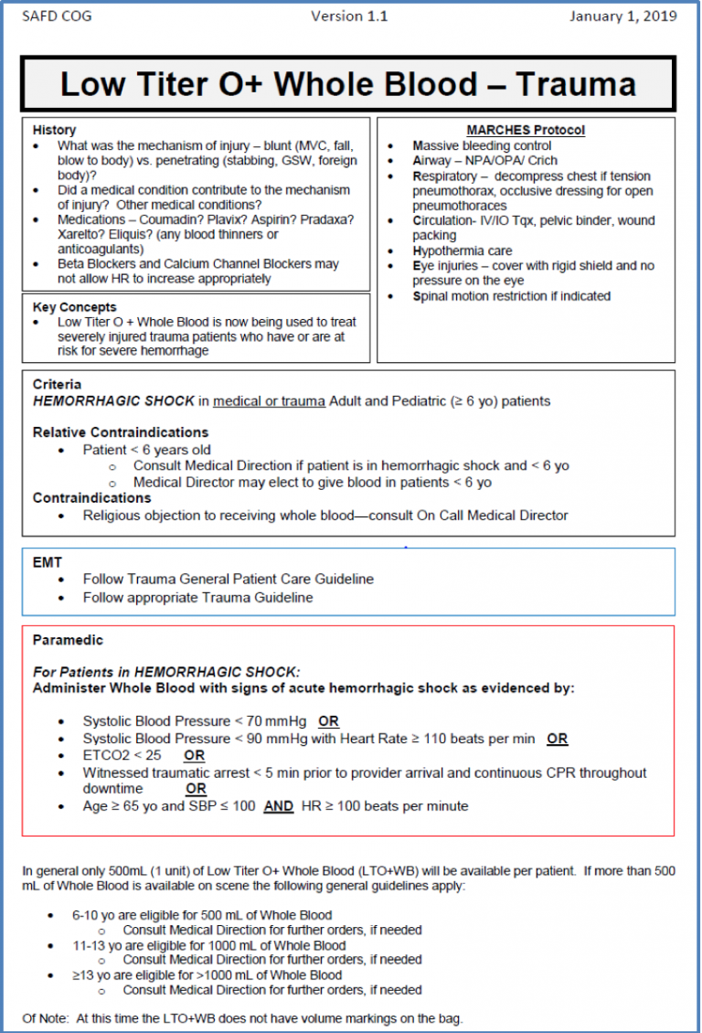 emDOCs.net – Emergency Medicine EducationWhole Blood in Trauma: Ready ...