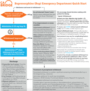 ED-Initiated Buprenorphine: Basics, Barriers, and Beyond the ED - emDocs