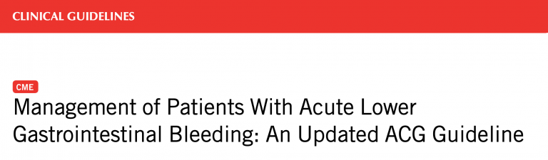 Guideline Update: Acute Lower GI Bleeding - emDocs