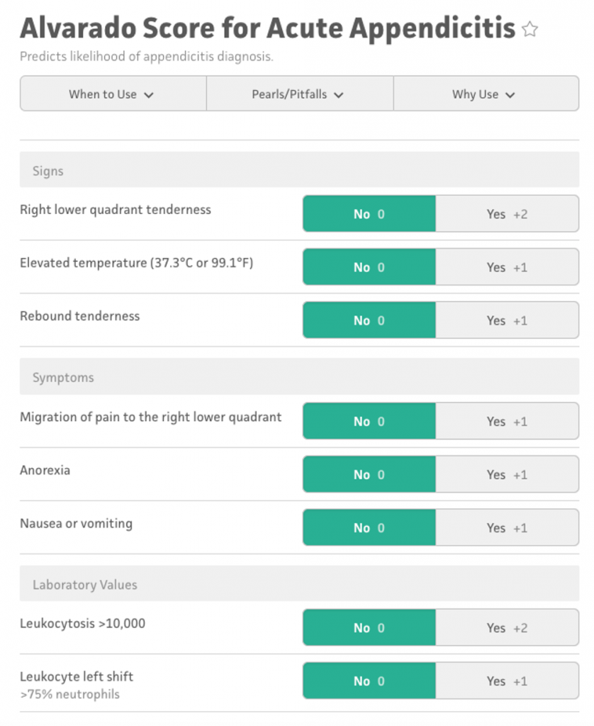 emDOCs Revamp: Appendicitis - emDocs