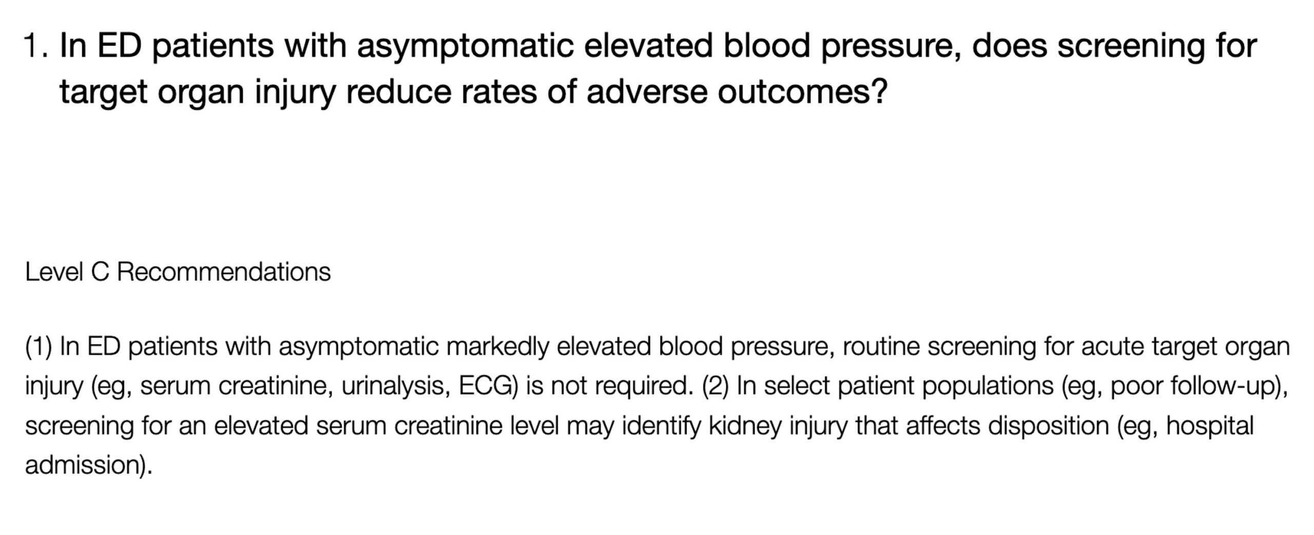 emDOCs Videocast: EBM Update – Initiating Therapy for Asymptomatic ...