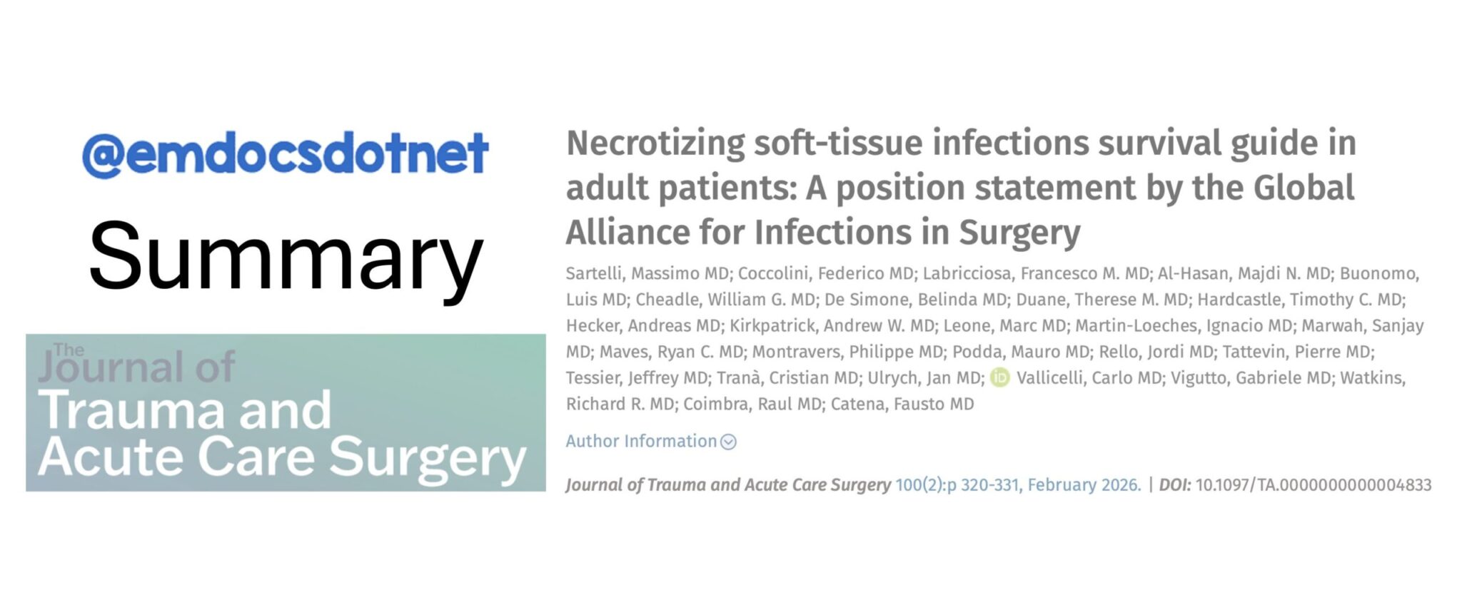 Policy Statement: NSTI Survival Guide - emDocs